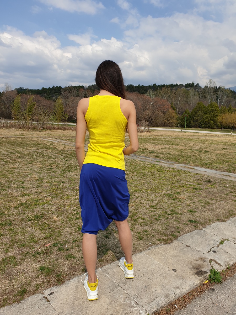 Модел 276 - Жълт потник - Eva design clothes